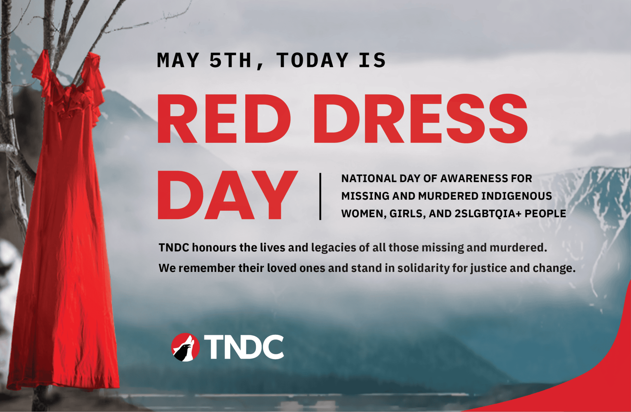 TNDC Honours Red Dress Day - National Day Of Awareness For Missing And ...
